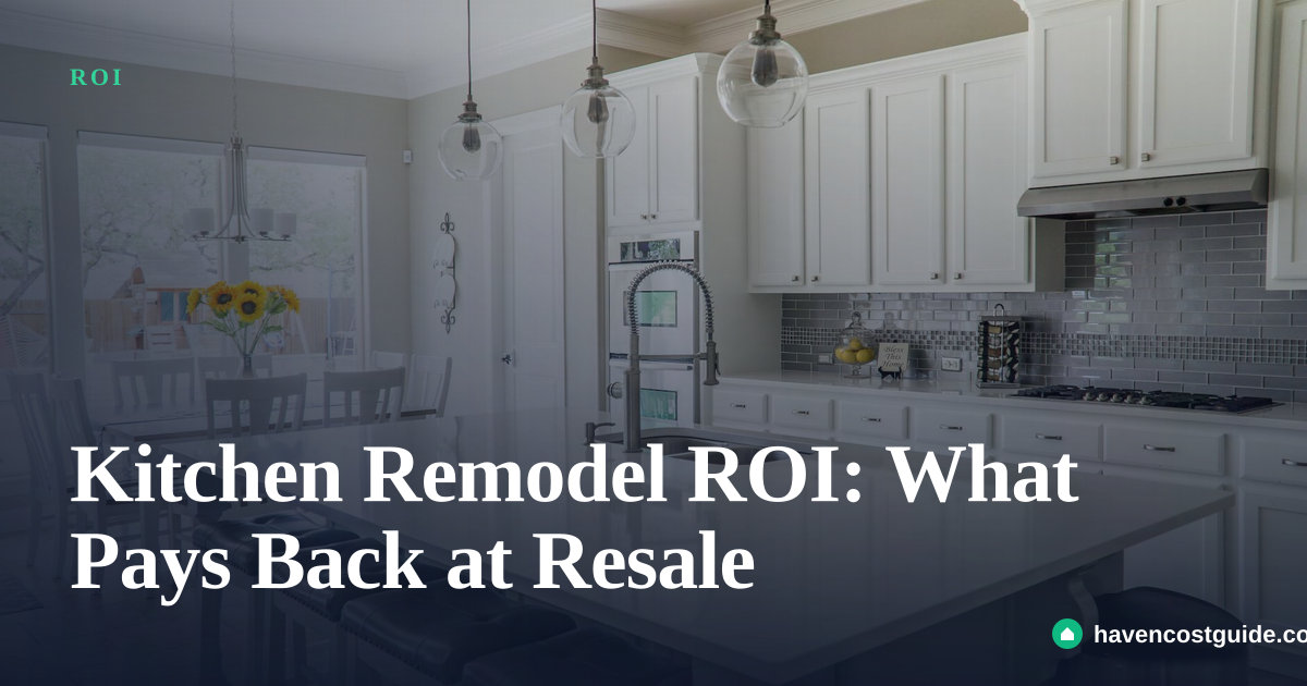 Kitchen Remodel ROI 2026 — What Pays Back at Resale | HavenCostGuide